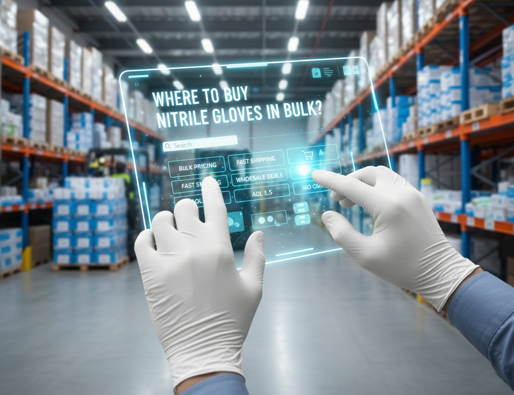 Nitrile gloves in bulk